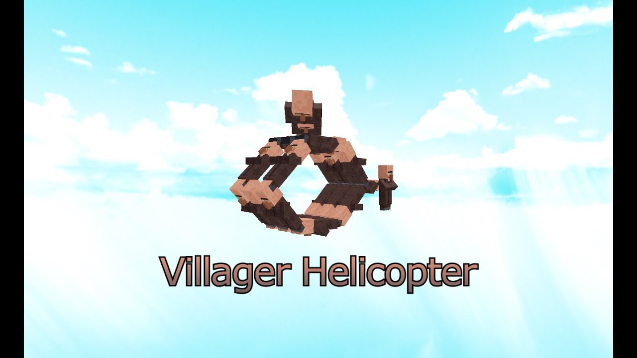 Villager Helicopter (Villager News) | Build A Boat For Treasure - YouTube