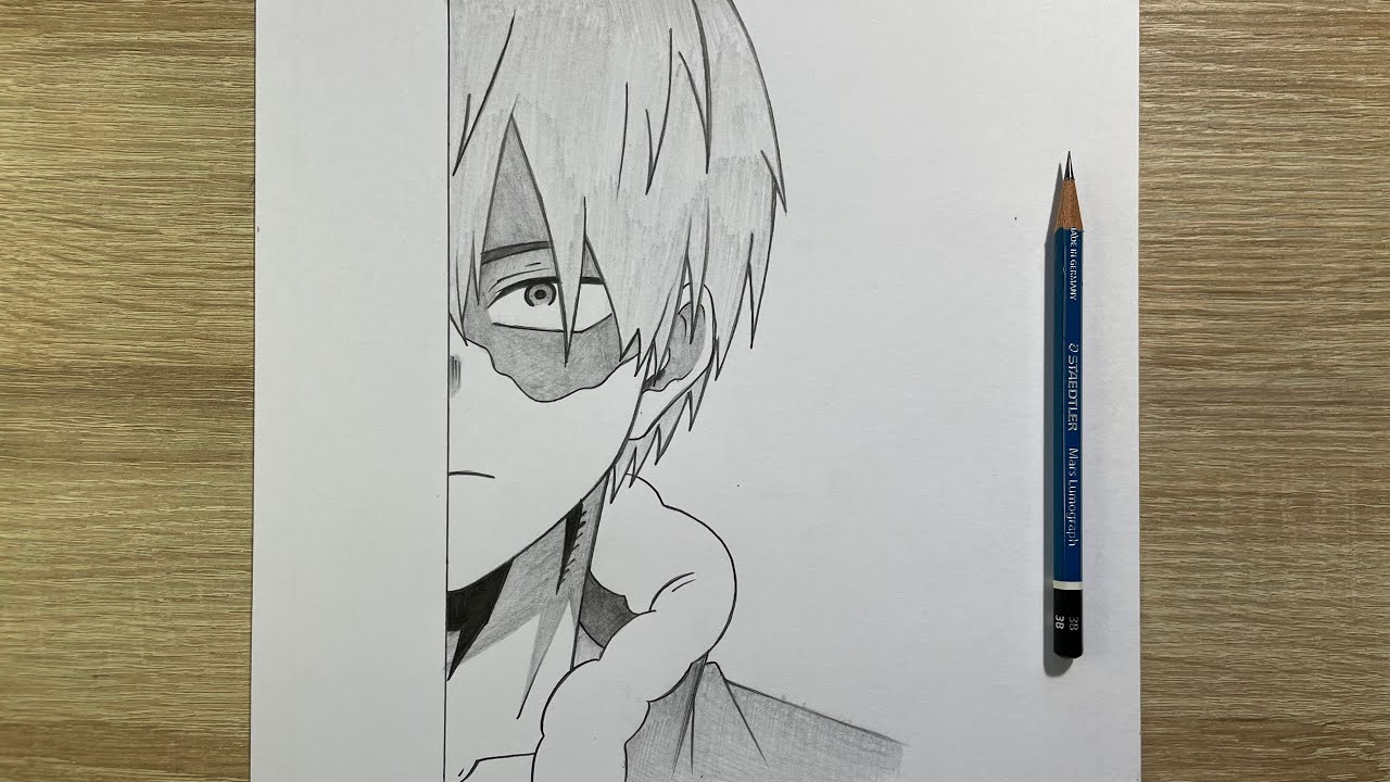 Comment Dessiner Shoto Todoroki de My Hero Academia | Tutoriel Dessin ...