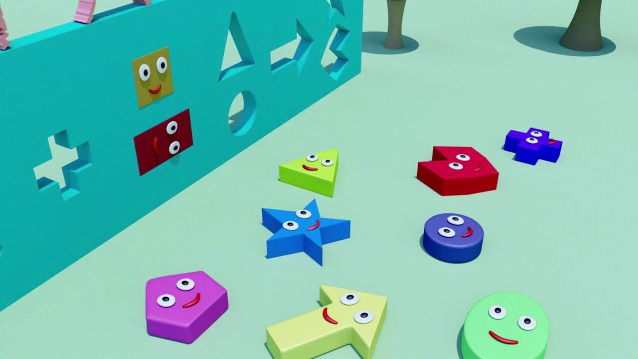 Learn shapes for toddlers kids babies educational - YouTube