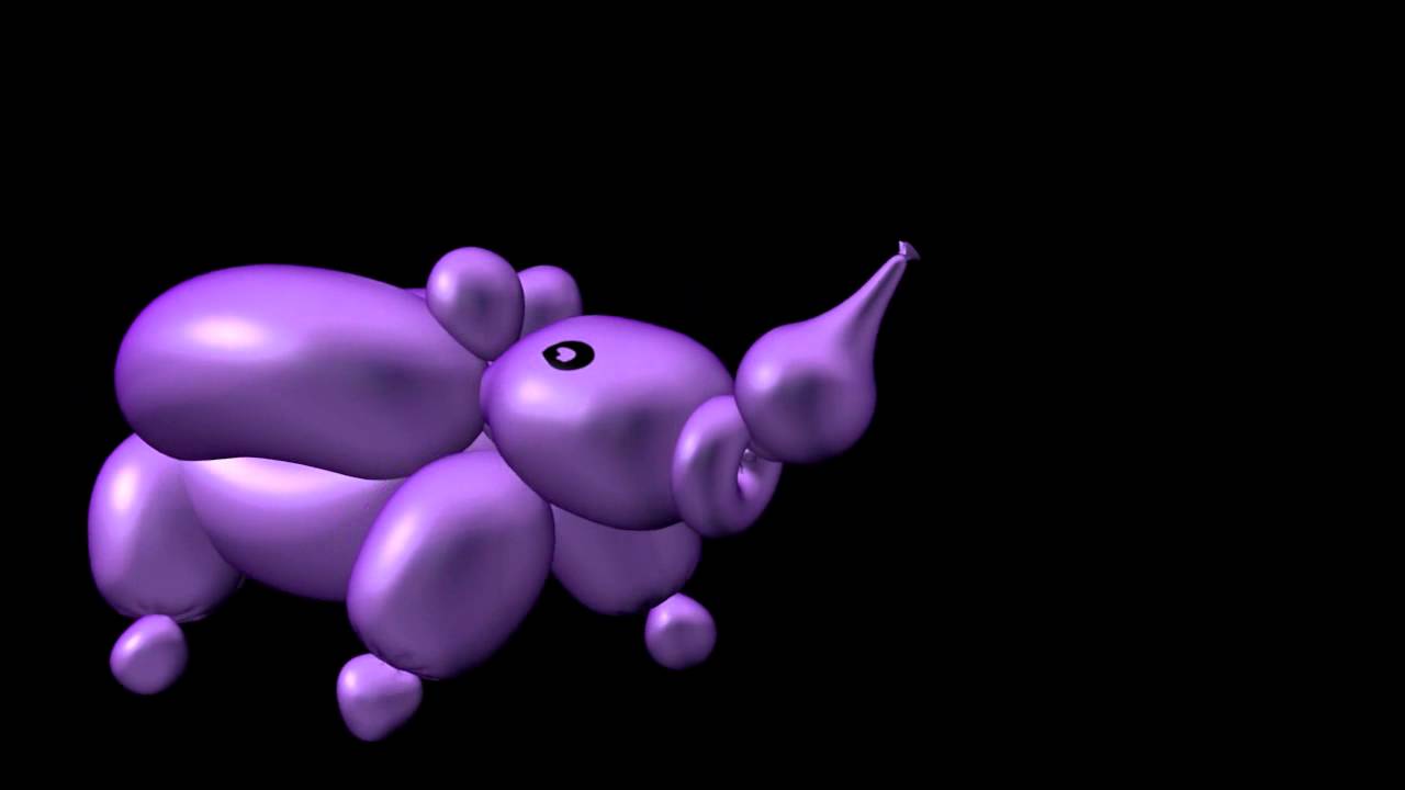 Balloon Animals - Wiener Dog - Final Render Pre Composite - YouTube