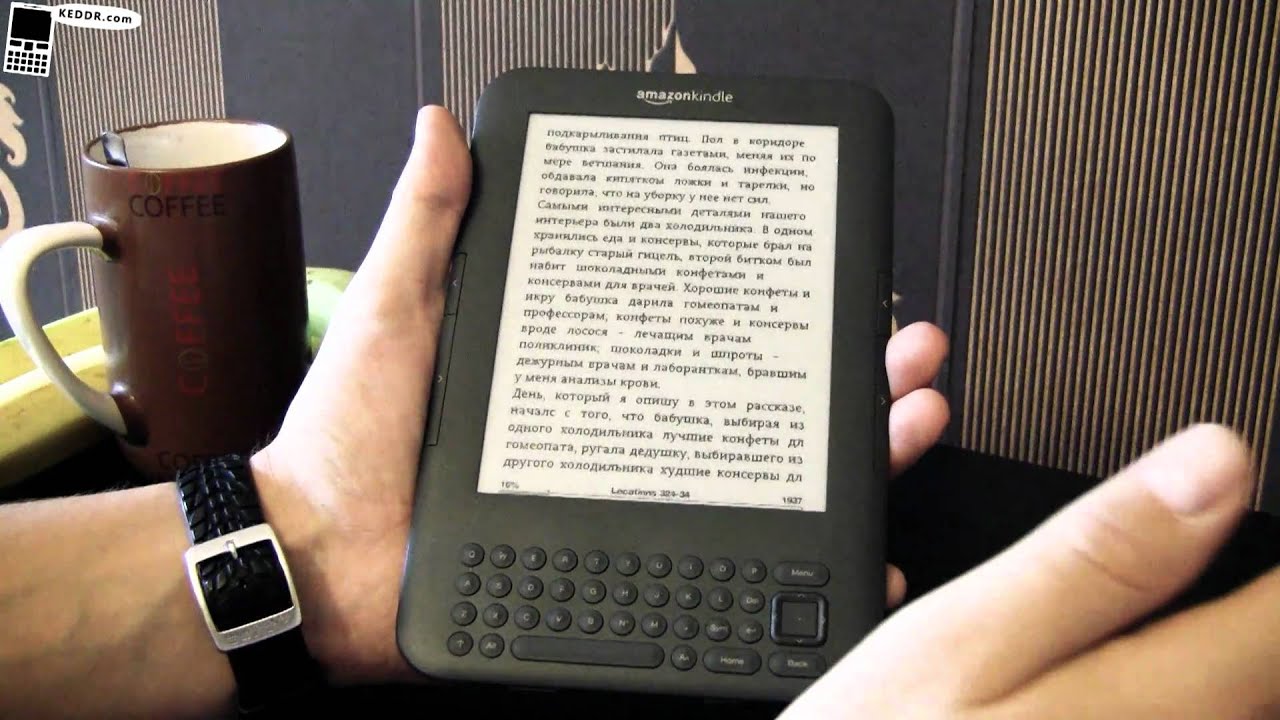 Видеообзор Amazon Kindle 3 - YouTube