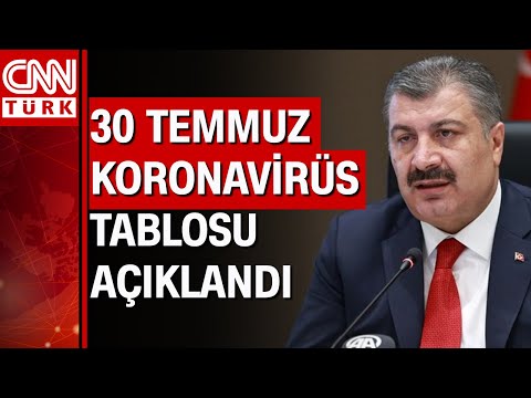 30 Temmuz Koronavirüs tablosu ve vaka sayısı Sağlık Bakanlığı tarafından açıklandı! İşte detaylar...