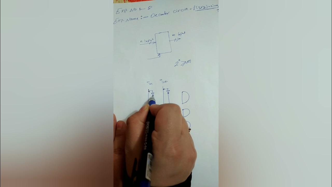 Exp.no 8 .decoder circuit of (2x4)using logic gates للمرحلة الثانية ...