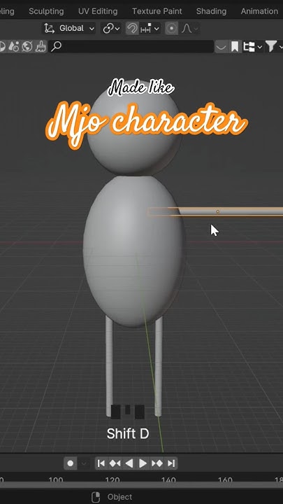 Made like mjo character || Timelapse ||Basic blender modeling #blender3dmodeling #shorts # ...