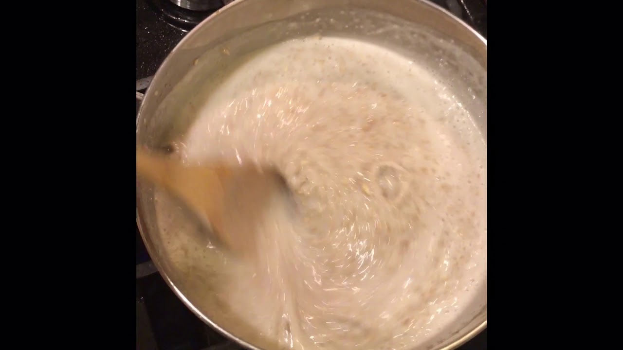 I made hot oatmeal PuertoRican style here is how I made it. Healthy ...