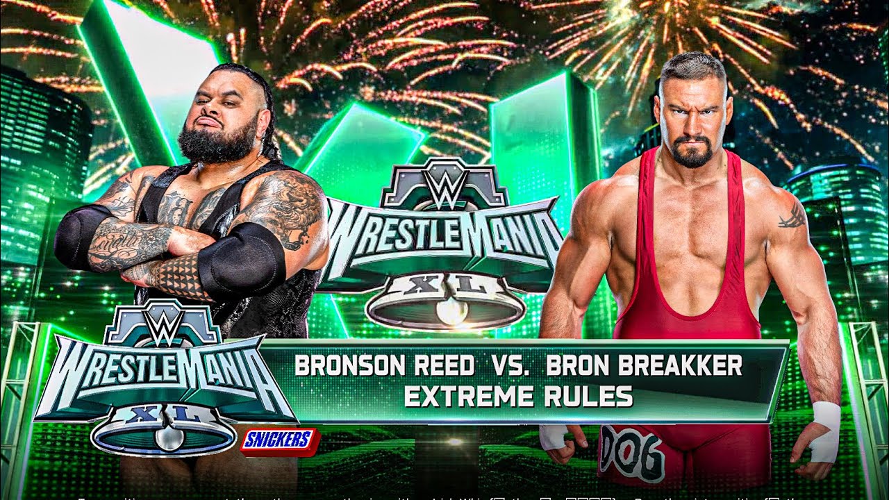Bronson Reed Vs Bron Breakker - Extreme Rules Match At WWE RAW - YouTube
