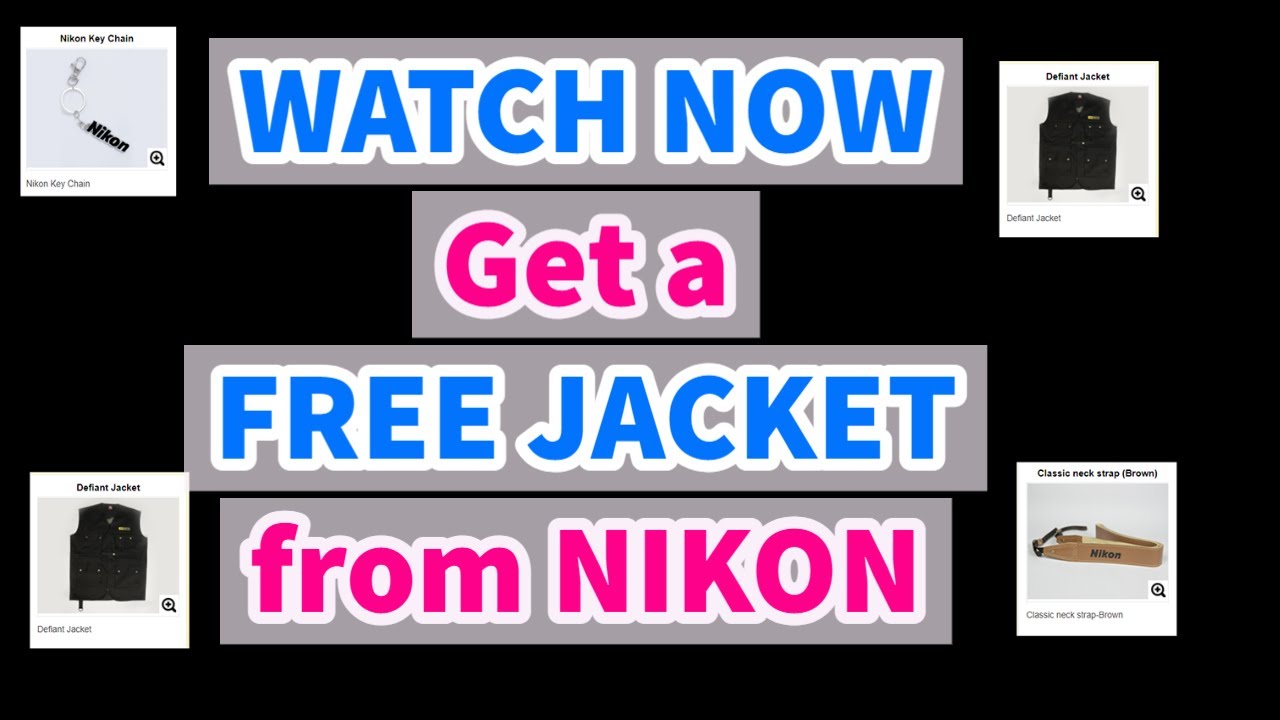 NIKON CAP JACKET KEY CHAIN | STOCK BACK AGAIN | ORDER 100% FREE SWAGS ...
