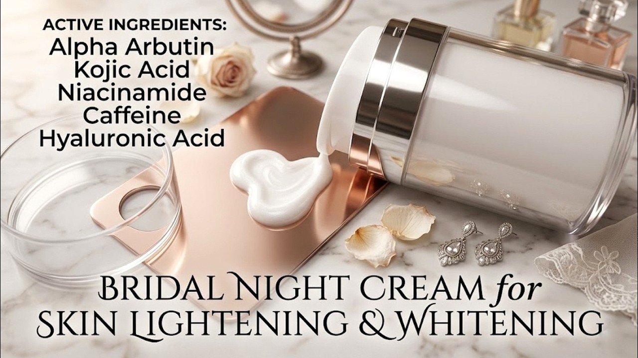 Bridal NIGHT CREAM For Brightening Whitening & Glowing Skin - YouTube