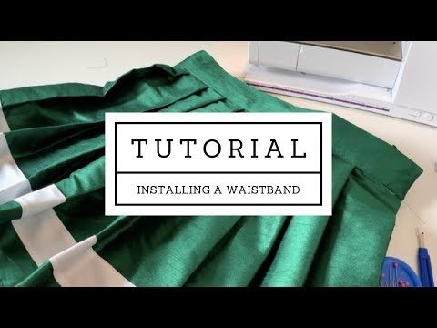 [Tutorial] How To Attach a Skirt Waistband