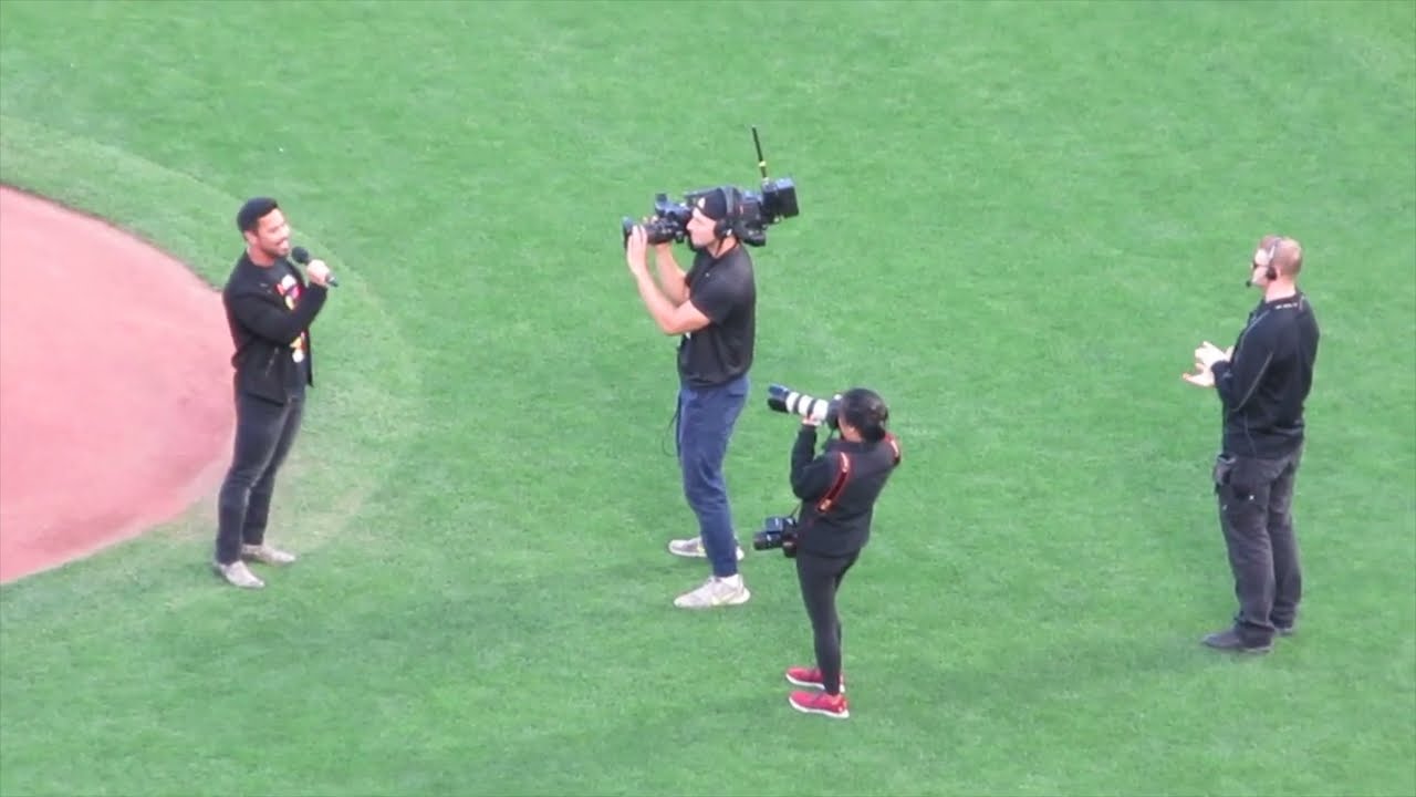 Jordan Segundo National Anthem The Star-Spangled Banner San Francisco ...