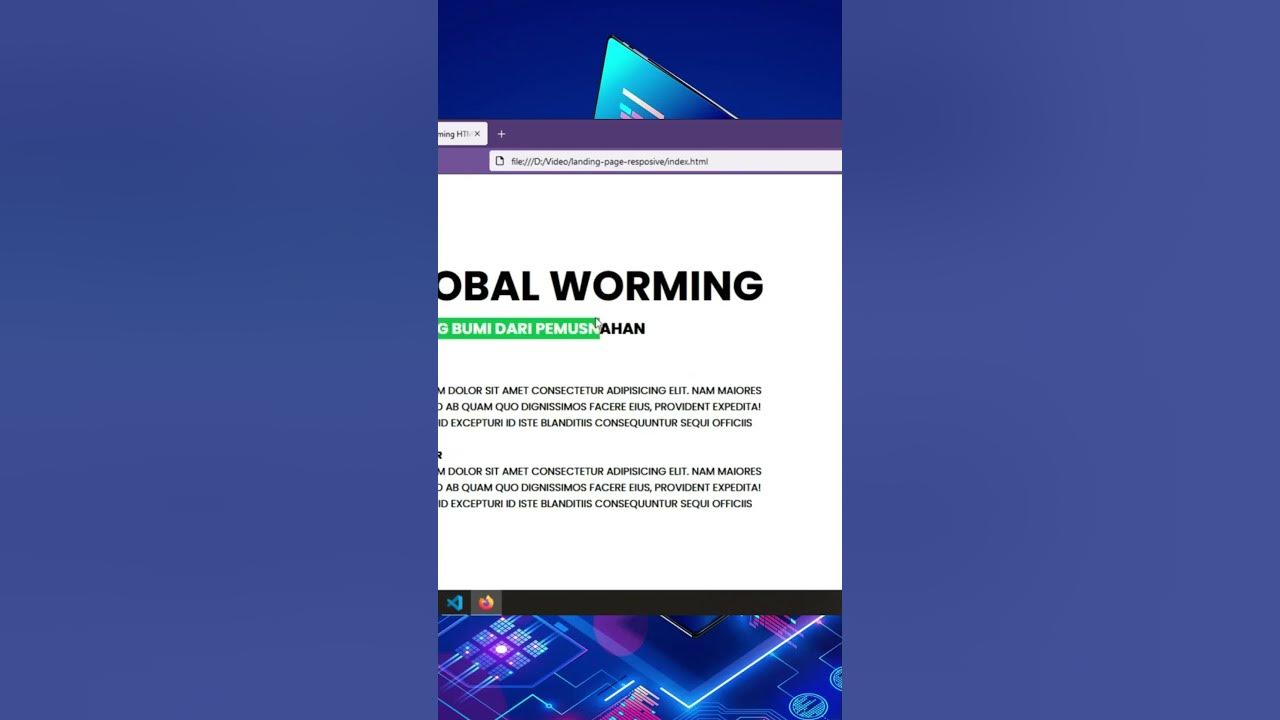 #Landing #HTML #CSS #website Landing Page Responsive HTML dan CSS - YouTube