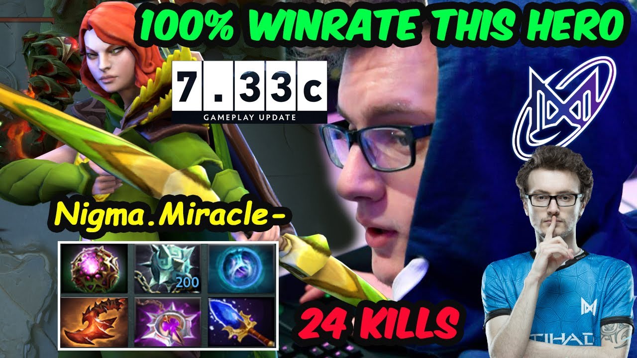 Nigma Miracle - Windranger Carry 100% WINRATE THIS HERO NEW PATCH 7.33C ...