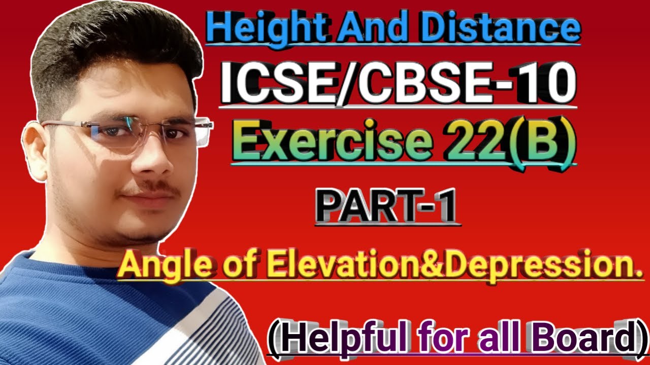 Height and distance|how to solve height and distance sums |CBSE Class ...
