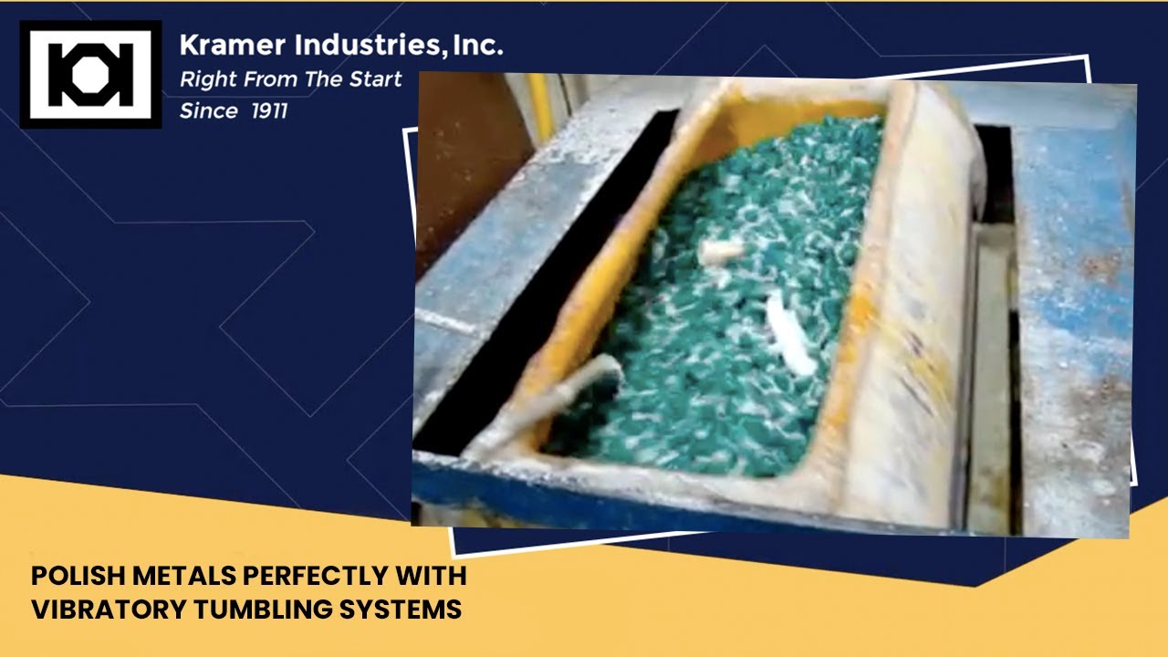 Polish Metals Perfectly with Vibratory Tumbling Systems | Kramer Industries Inc. - YouTube