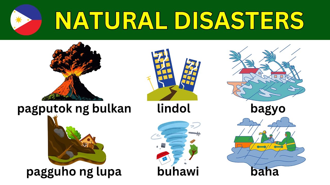 Tagalog Words for Natural Disasters | Learn Filipino (Easy Guide) - YouTube