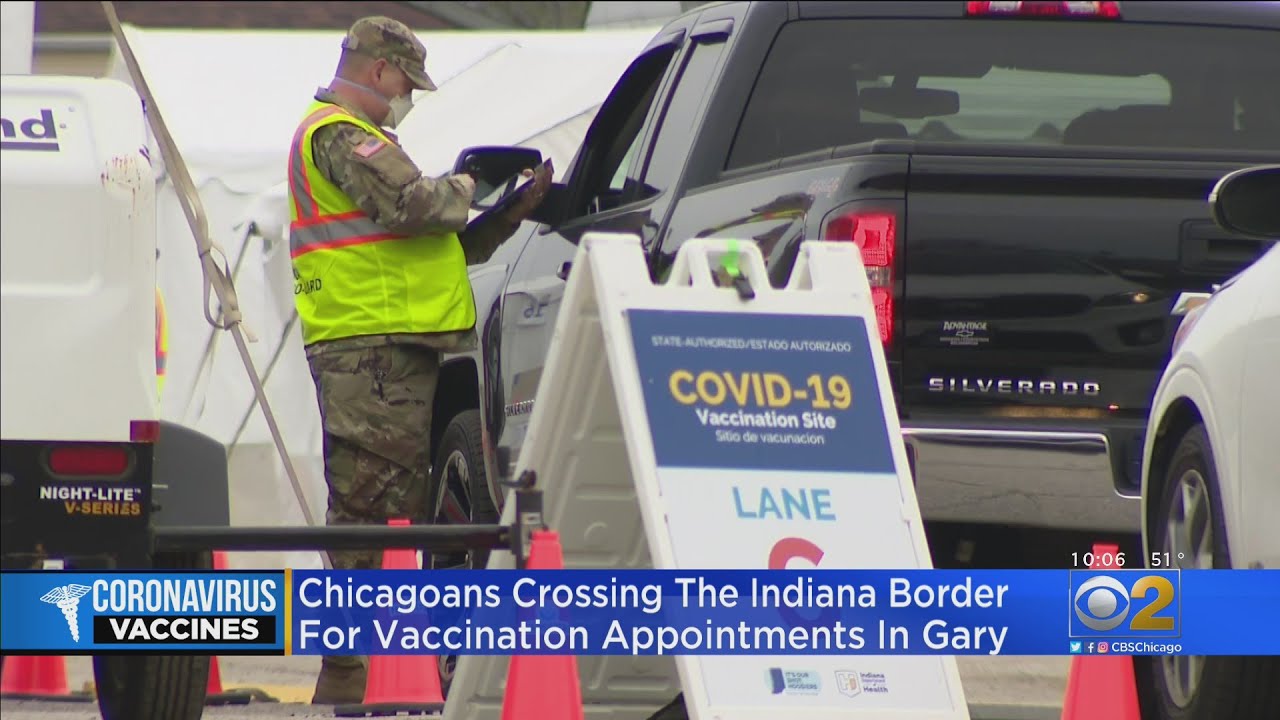 Chicagoans Cross Indiana State Line For Vaccination Attempts In Gary ...