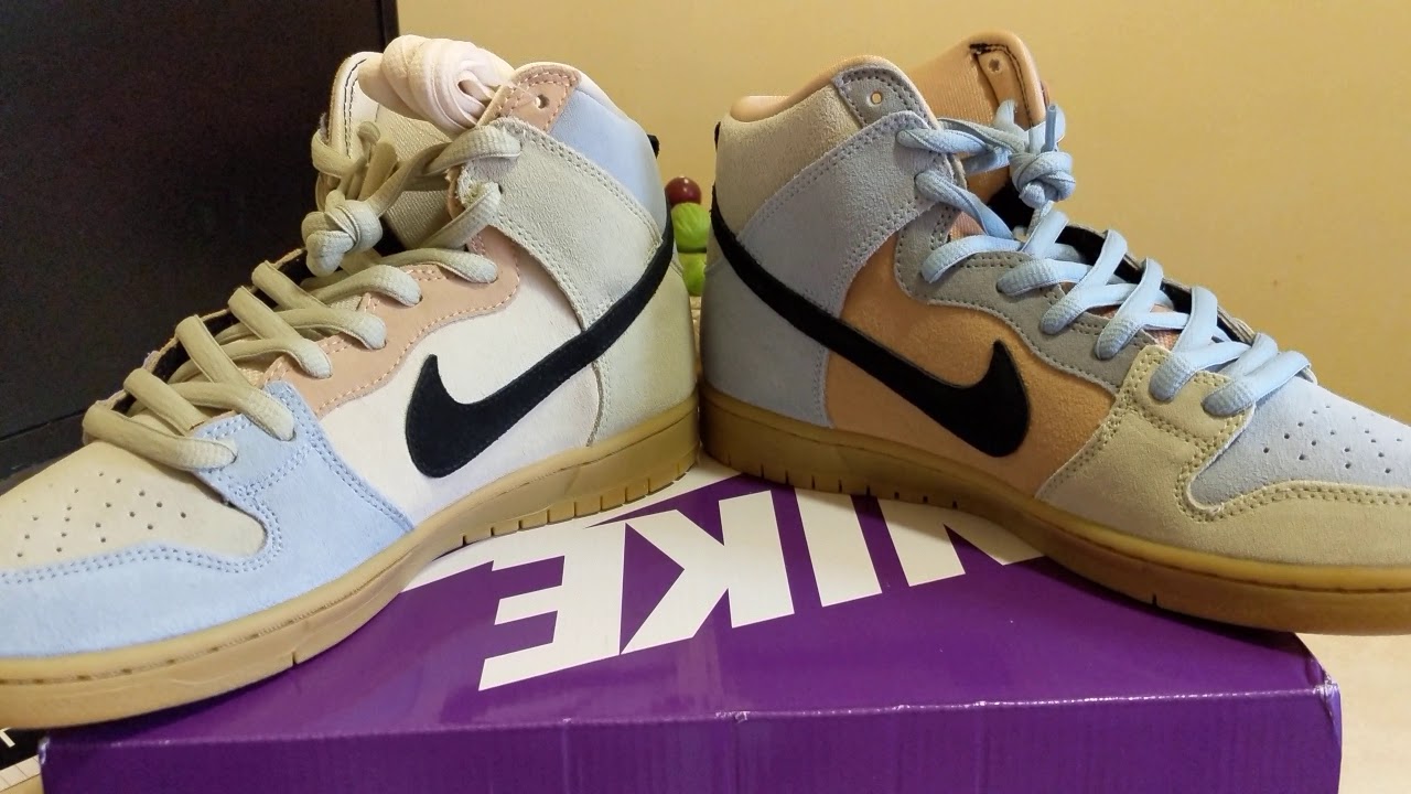 Goat App recent pick up Nike SB Dunk High Spectrum (Easter) - YouTube