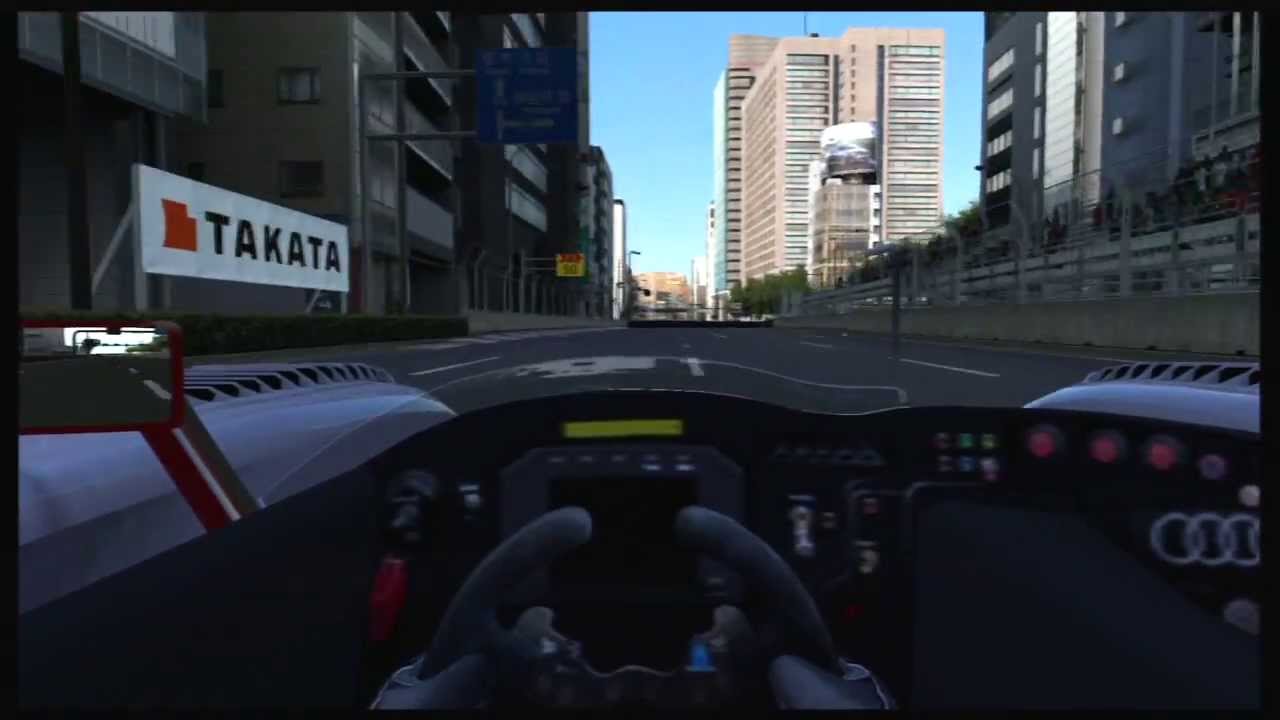 Gran Turismo 6 GT6 City Track - Tokyo R246 onboard Audi R8 Race Car ...