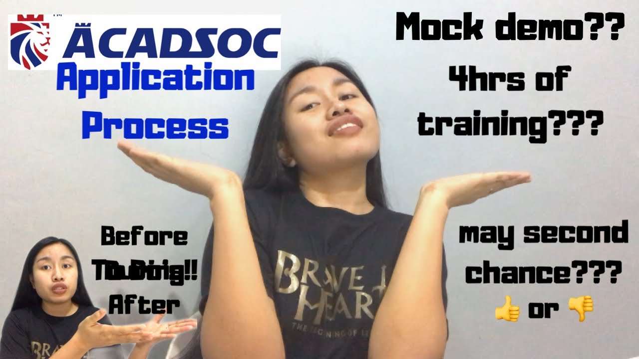 AcadSoc Application Process 2020 / Updated / Tine Rio - YouTube