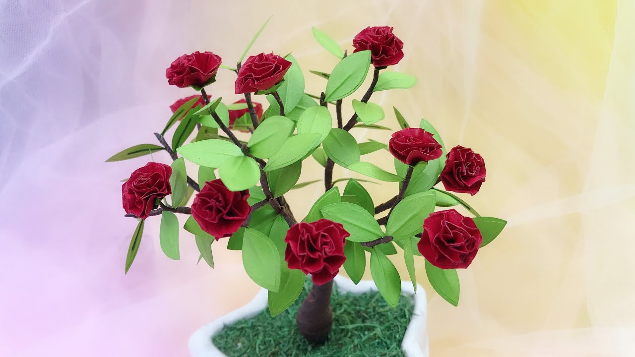 ABC TV | How To Make Easy Mini Paper Tree - Craft Tutorial - YouTube