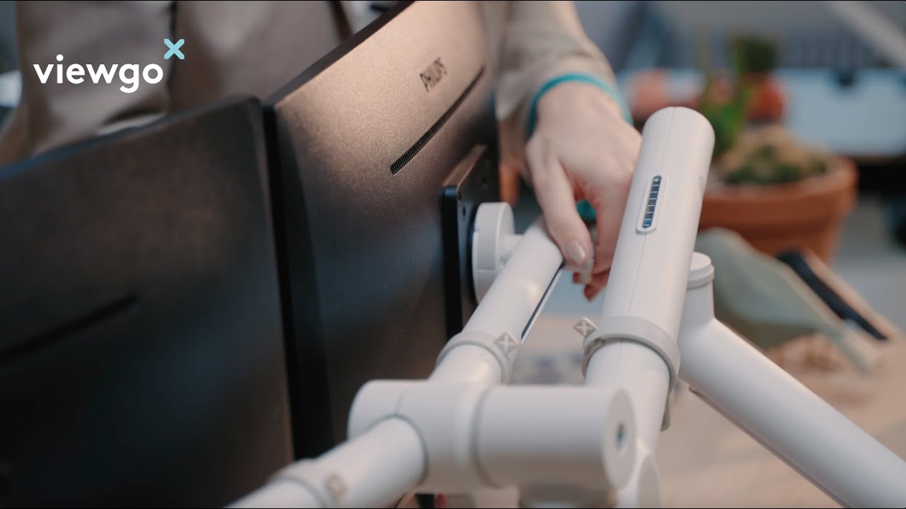 Dataflex Viewgo Pro - Monitor arm - dubbel Nederlands | Dataflex International - YouTube