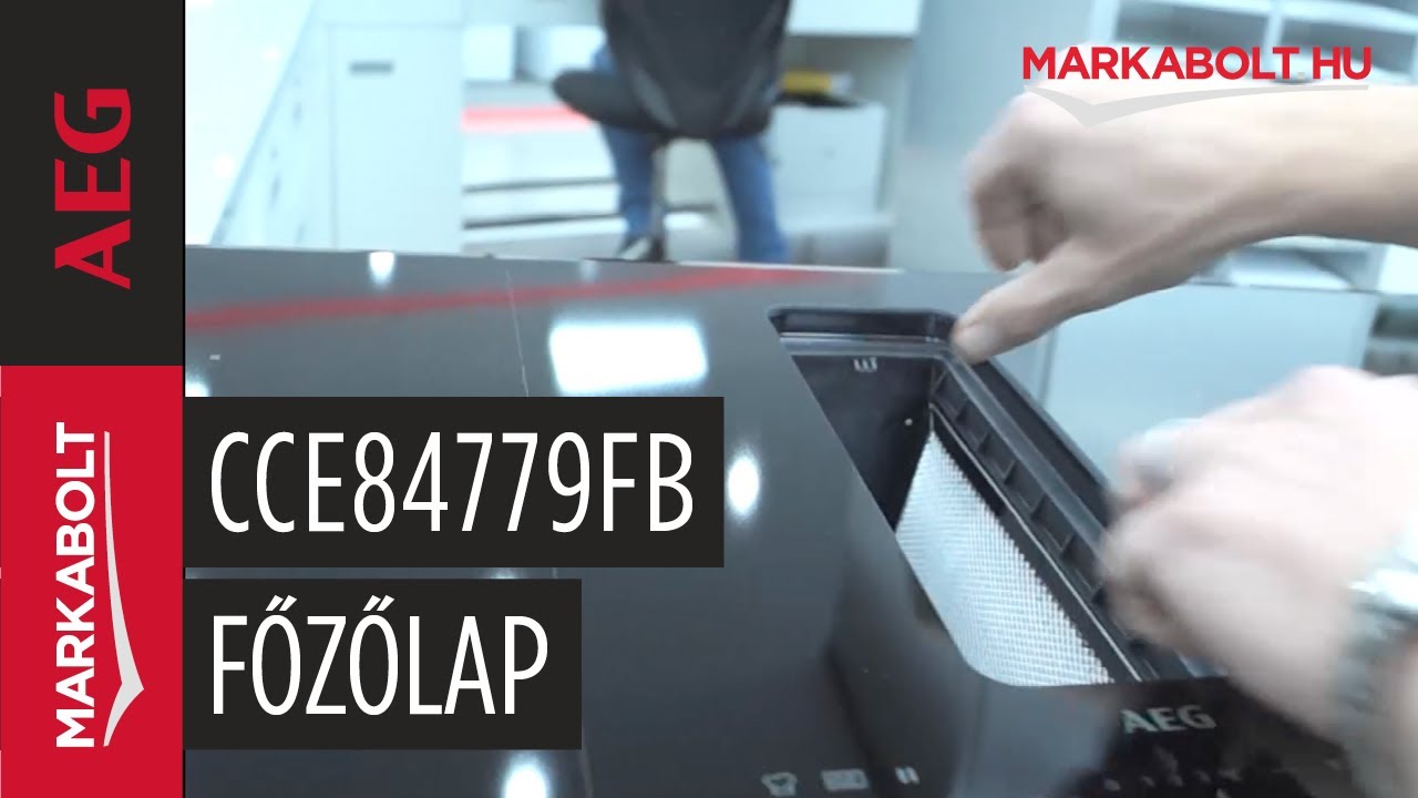 AEG CCE84779FB beépíthető főzőlap + elszívó – Márkabolt.hu - YouTube