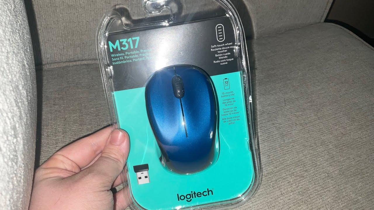 My New Logitech M317 Wireless Mouse/Final Goodbye To My Old M310 Mouse ...
