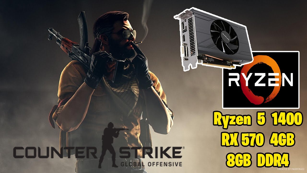 Counter Strike Global Offensive - Radeon RX570 4GB - Ryzen 5 1400 - 8GB ...