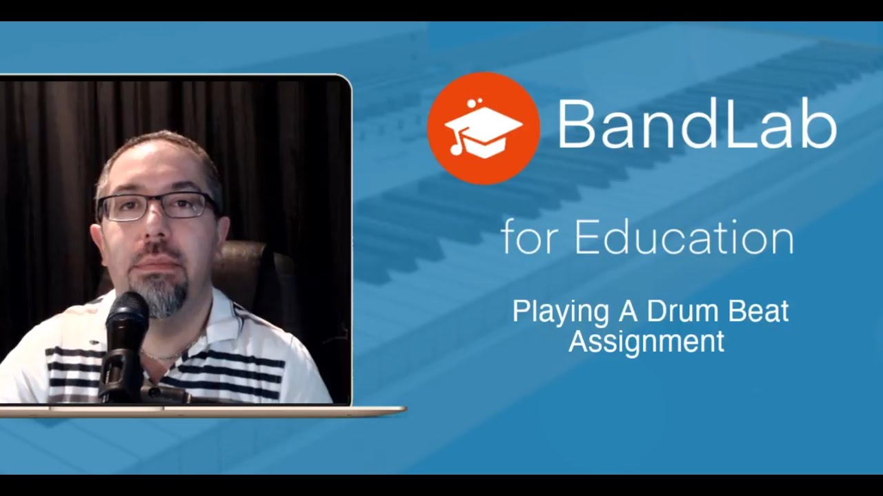 Bandlab Basic - Playing a drum beat assignment - YouTube