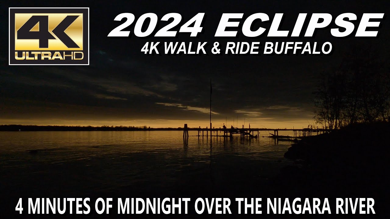 2024 Total Solar Eclipse Over the Niagara River - 4K UHD - YouTube