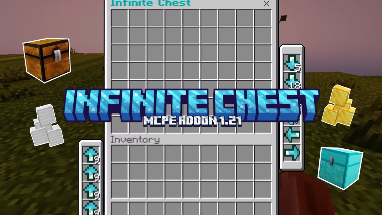 INFINITE CHEST ADDON MCPE 1.21 || CHEST ADDON MCPE || MCPE INFINITY CHEST ADDON 1.21 - YouTube