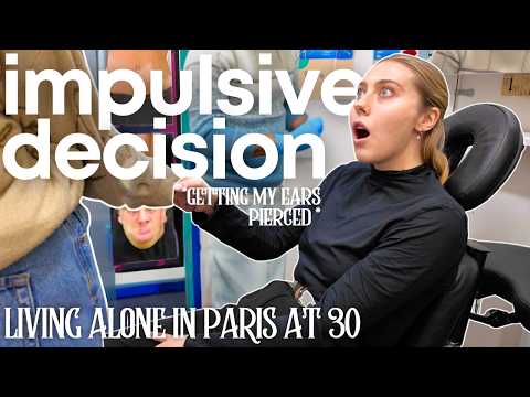 Allein in Paris: Ich habe etwas Unüberlegtes getan *autsch!*... (Neuer Piercing-Vlog) 🇫🇷