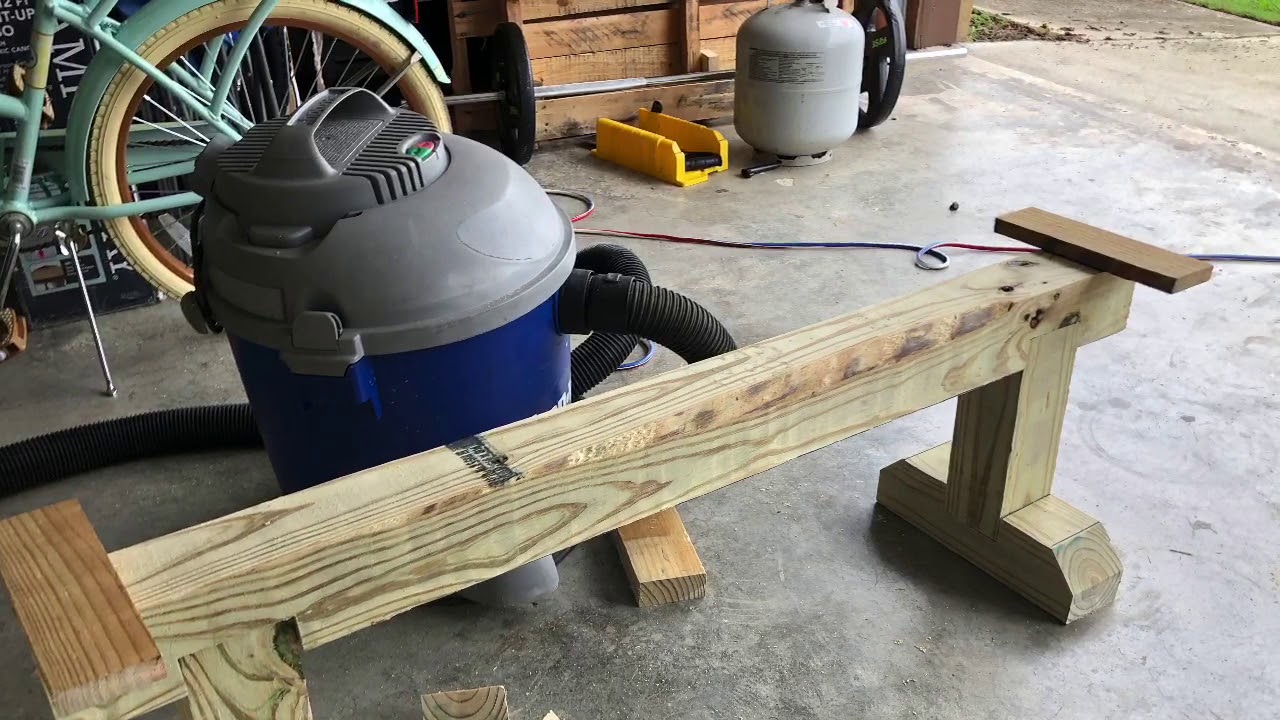 Homemade workout weight bench - YouTube
