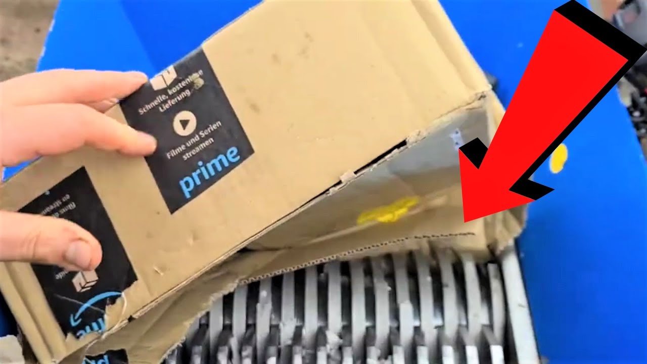 SHREDDING AMAZON BOX 😲 - YouTube