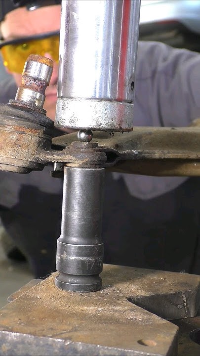 how to quickly replace a riveted ball joint #shorts - YouTube