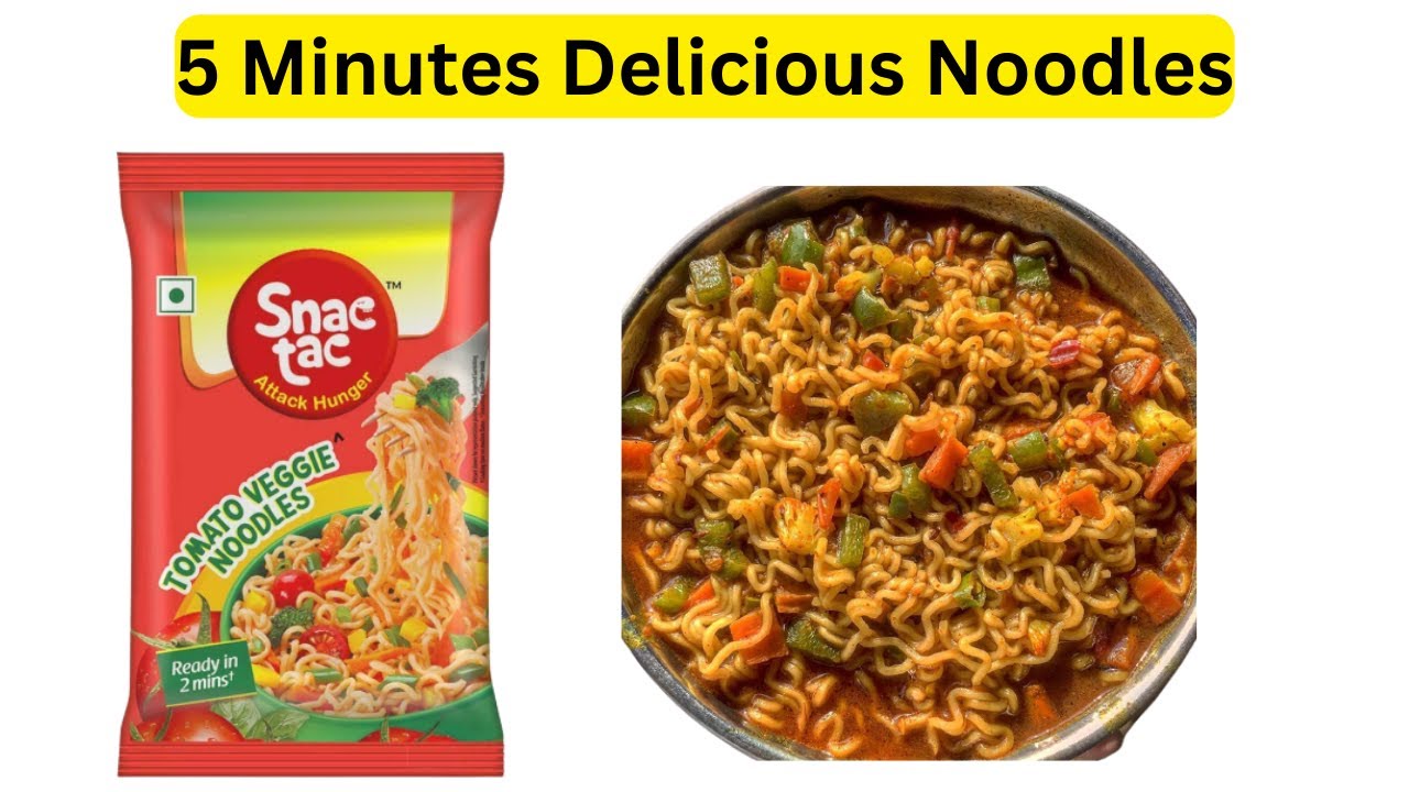 Snac Tac Tomato Veggie Noodle Recipe - YouTube