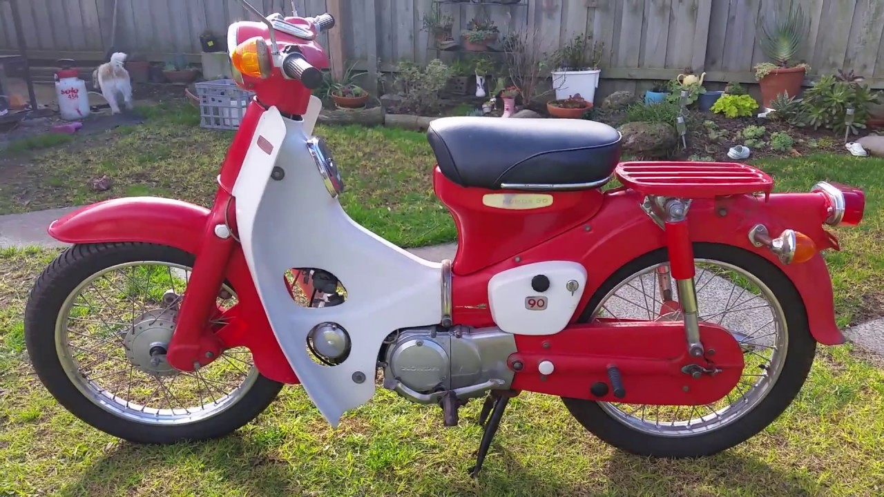 Honda C90 Cub running - YouTube