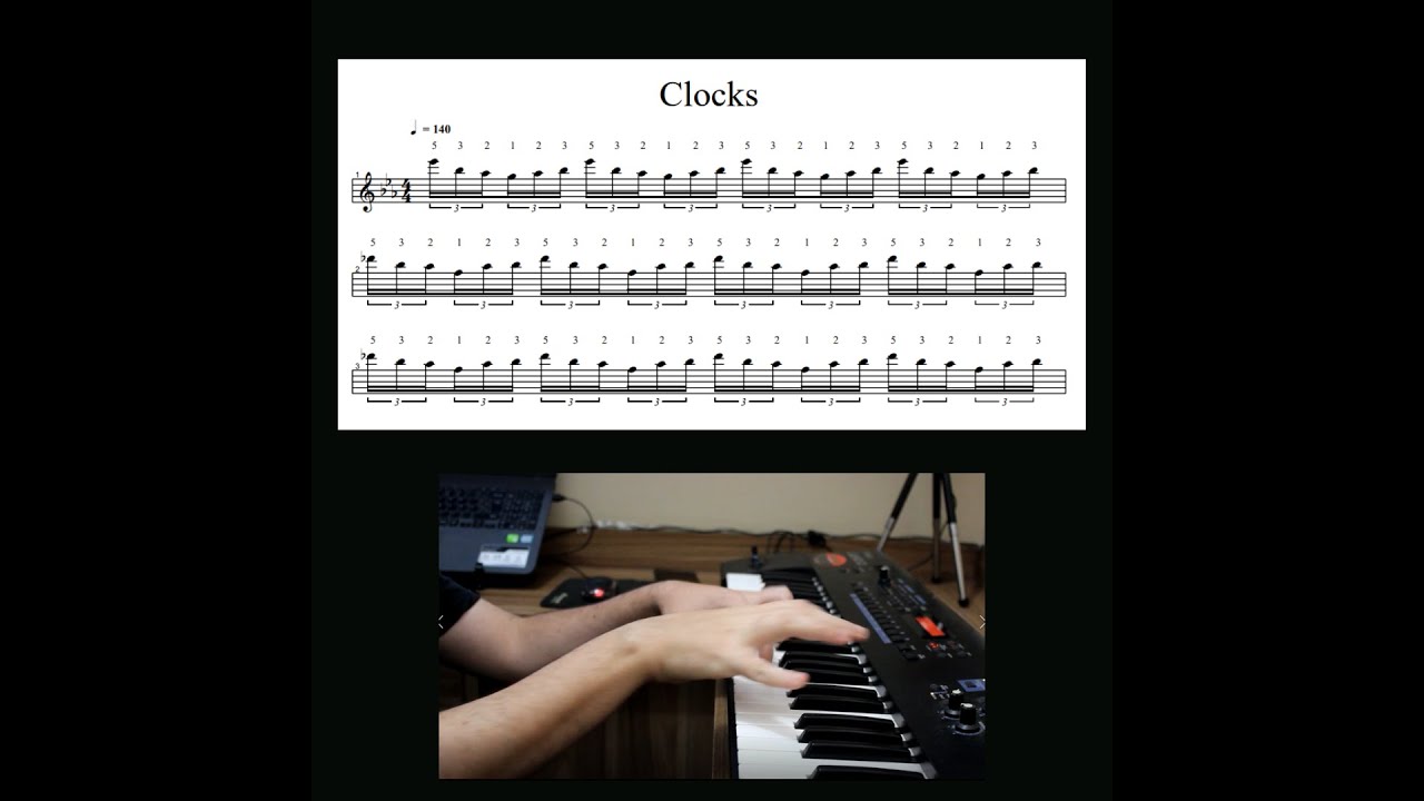 If CLOCKS Was The Hardest Keyboard Exercise In The World - YouTube
