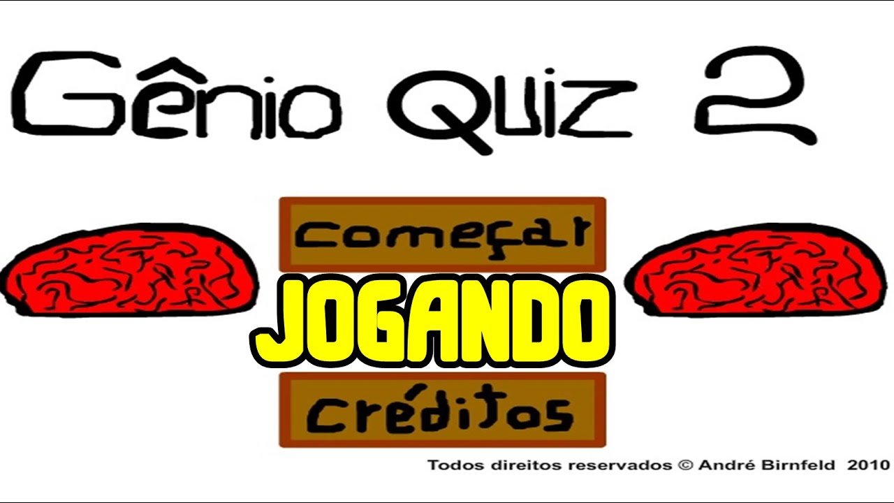 Gênio Quiz 2 - Flash Player Game - YouTube