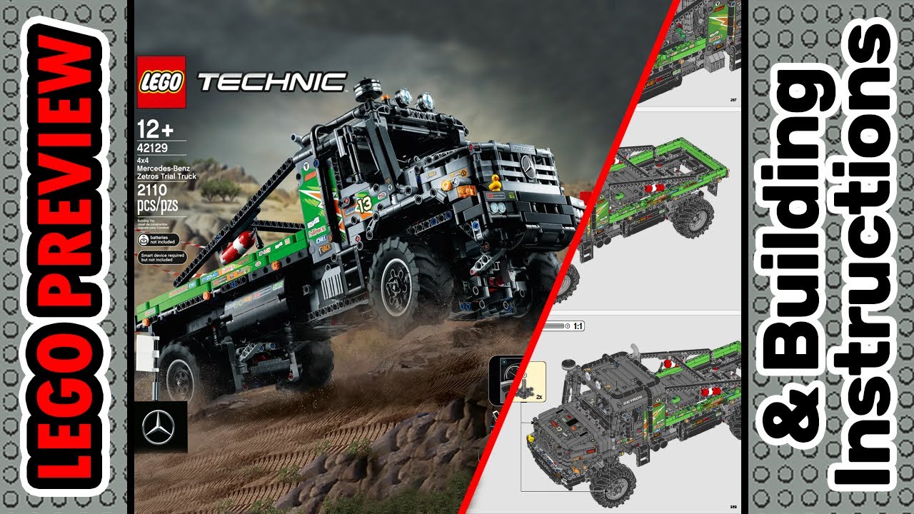 PREVIEW: 42129, LEGO TECHNIC, 4x4 Mercedes-Benz Zetros Trial Truck ...