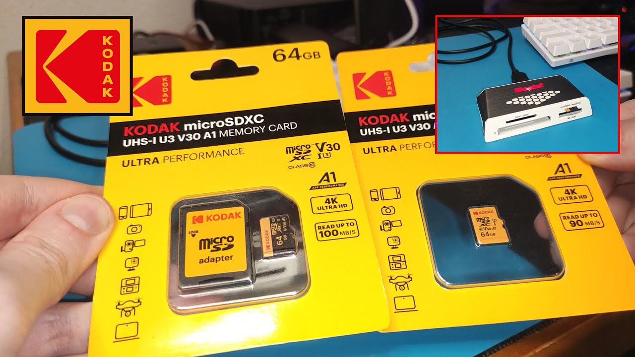 KODAK microSDXC Memory Card | Review and Speed Test - YouTube