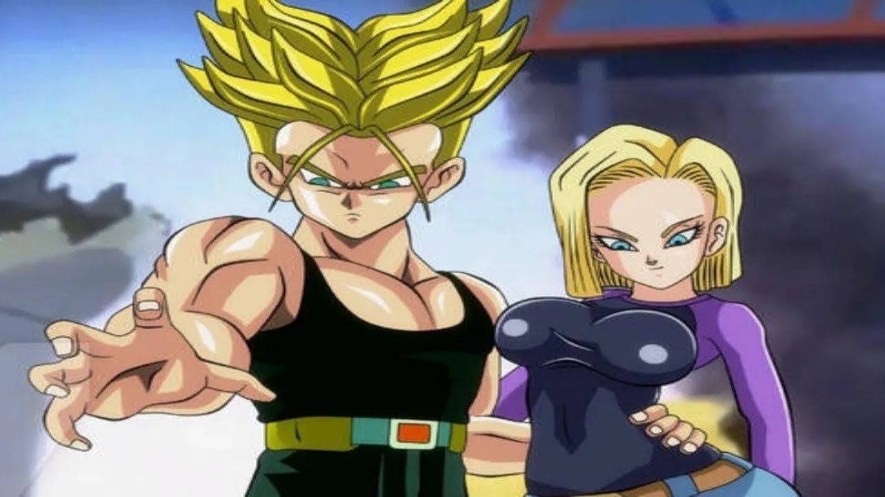 NUMERO 18 LA INFIEL | ANDROIDE 18 SE ENAMORA DE TRUNKS - YouTube