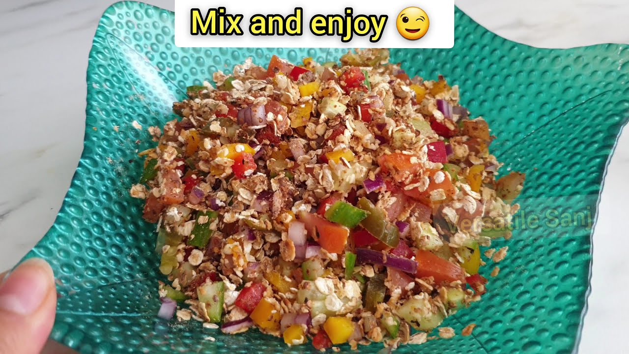 Oats Salad / healthy tangy oats salads -indian style - YouTube