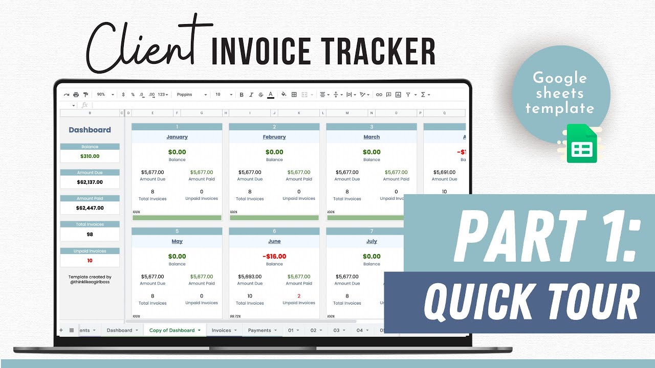Invoice Tracker - Payments Tracker - Small Business Invoice Manager ...