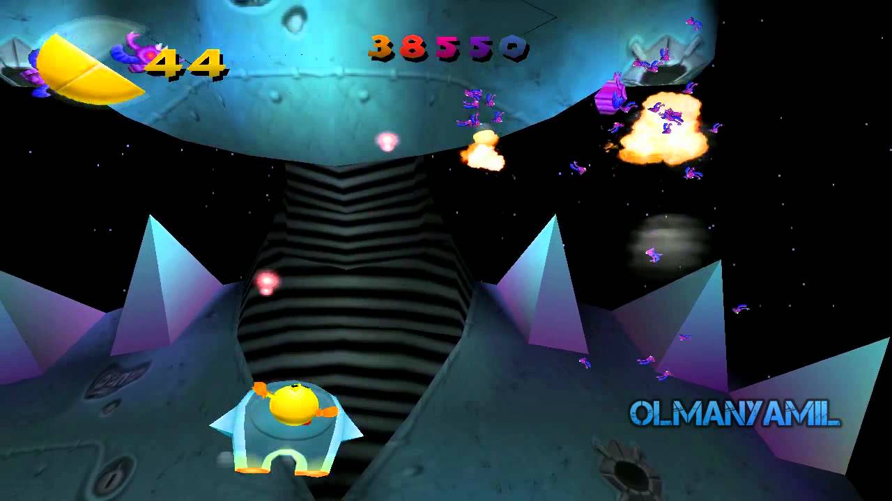 Pacman World - Mundo 3 Plan C from Space - Misión 4 King Galaxian - YouTube