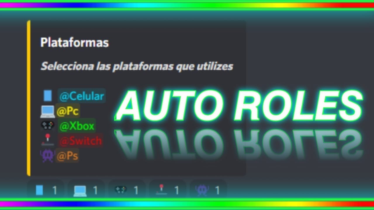 COMO HACER AUTO ROLES CON MENSAJE EMBED - YouTube
