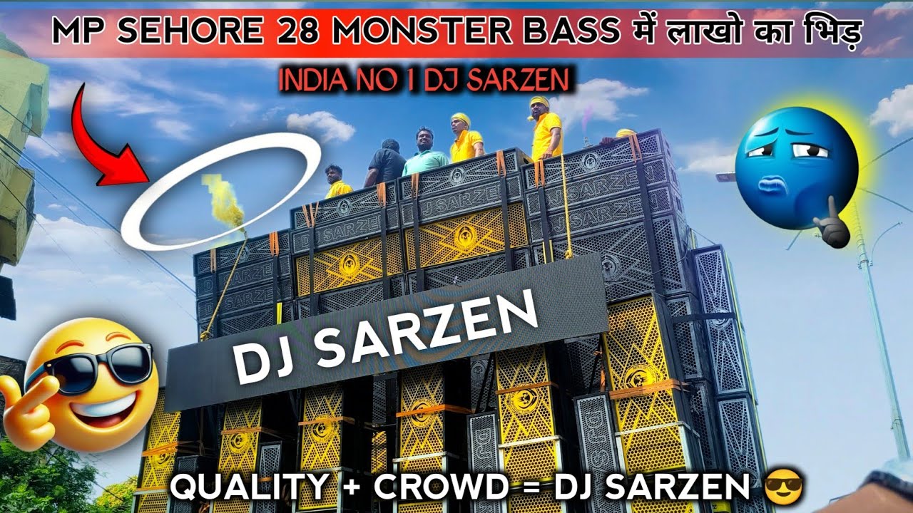 DJ SARZEN लाखो का भीड के साथ M.P SEHORE ROADSHOW मे RECENT VIDEO 💐ll ...