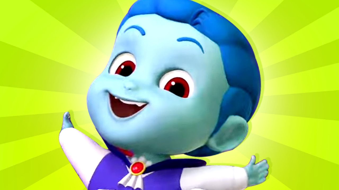 Five Little Monsters Jumping On The Bed & Halloween Rhyme for Kids ...