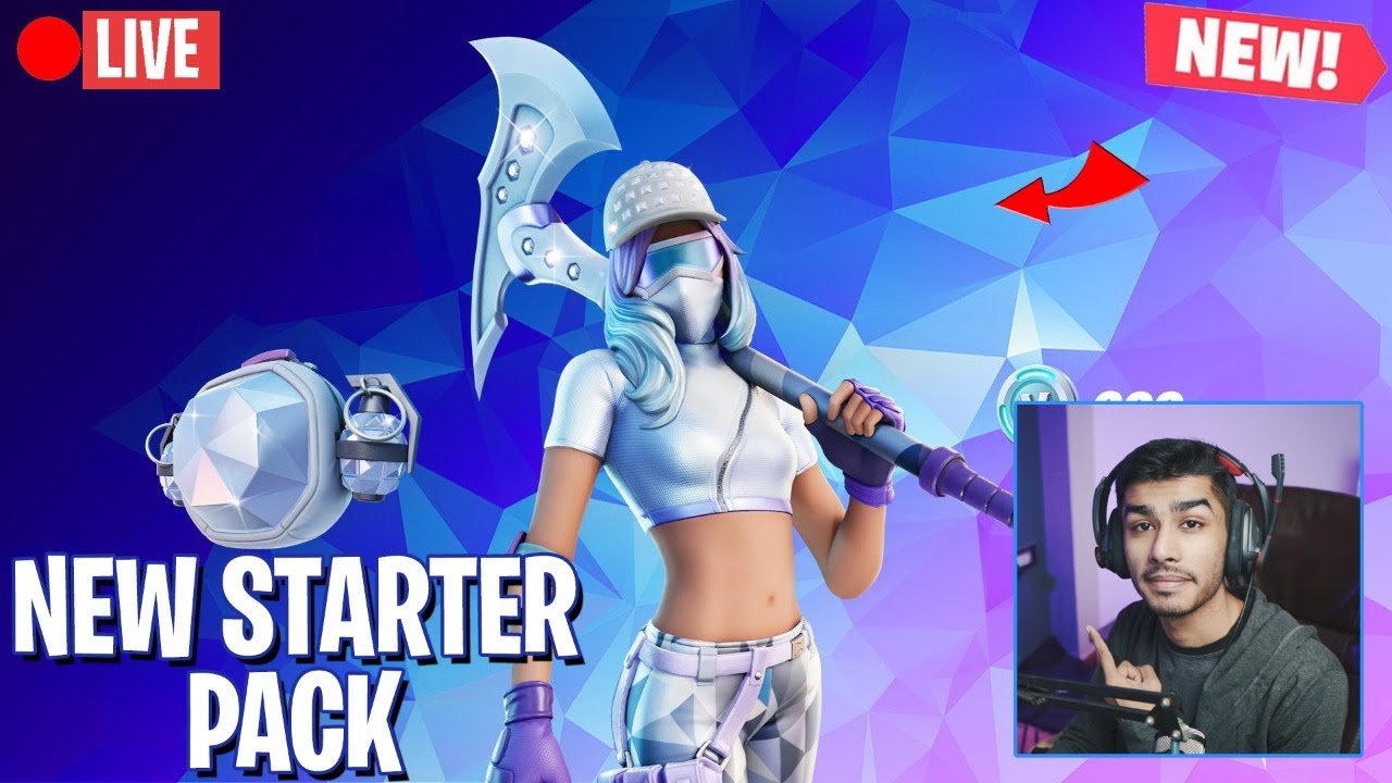 🔴NEW DIAMOND DIVA STARTER PACK || CHILLIN || Fortnite India !join ...
