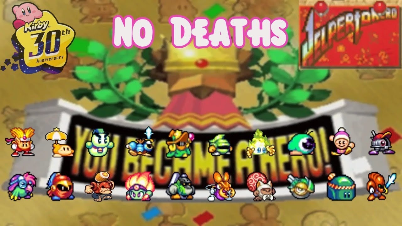 Helper to Hero with all Helpers - No Deaths [Kirby Super Star Ultra ...